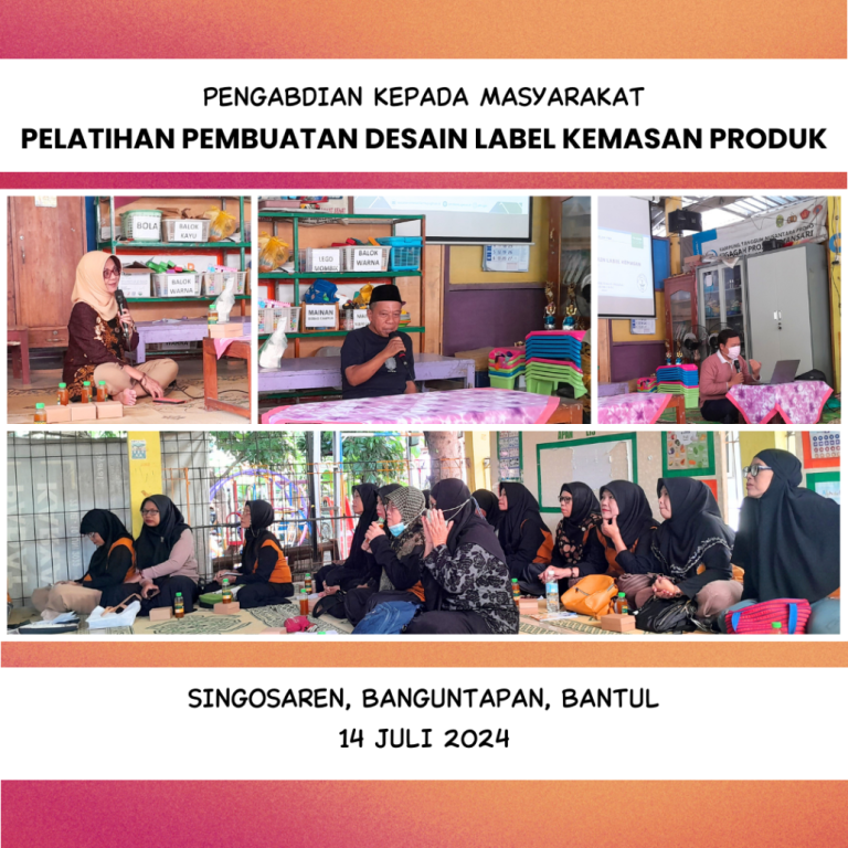 Pelatihan Pembuatan Desain Label Kemasan Produk - FK-KMK UGM