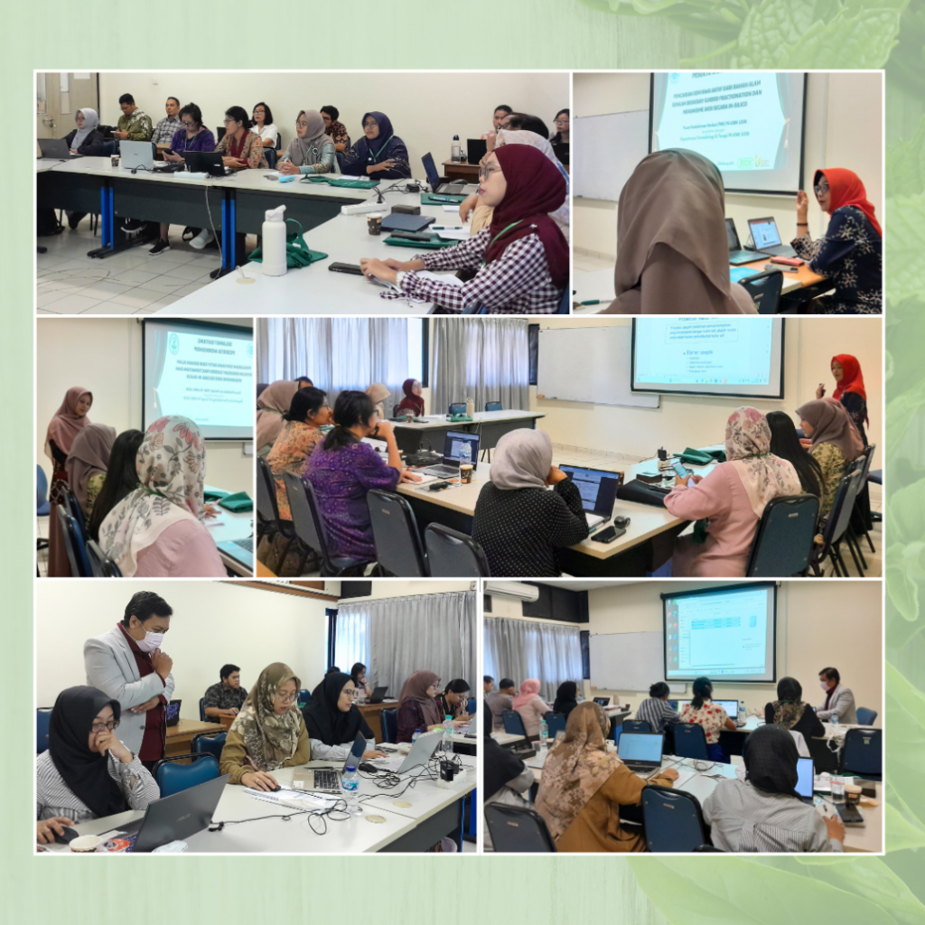 WORKSHOP PENCARIAN SENYAWA AKTIF DARI BAHAN ALAM DENGAN BIOASSAY GUIDED FRACTINATION DAN ...